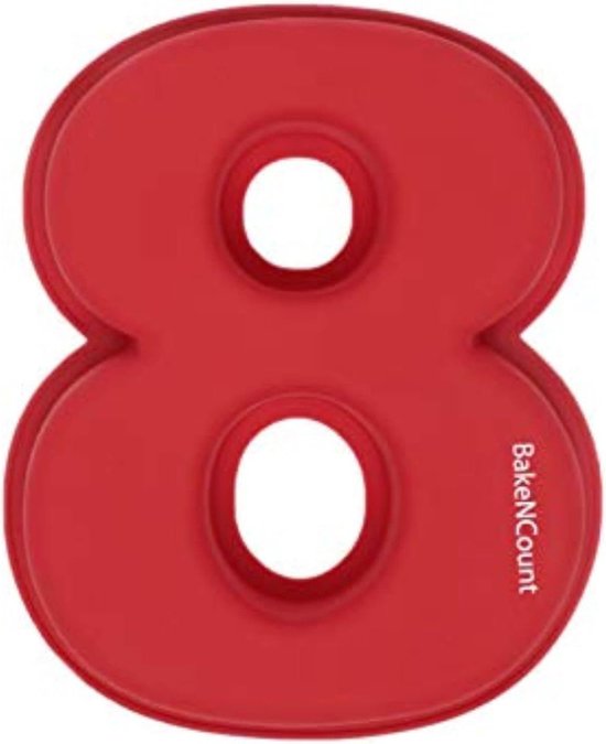 BakeNCount Nummers Bakvorm Nummer 8 - Cakevorm Cijfers om te bakken ...