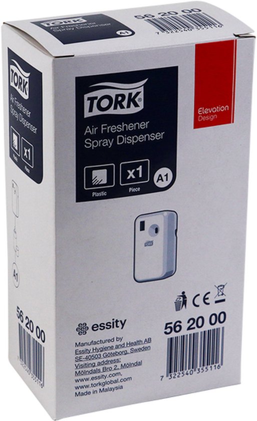 Tork Luchtverfrisser Spray Dispenser, wit A1, kunststof, Elevation-Line ...