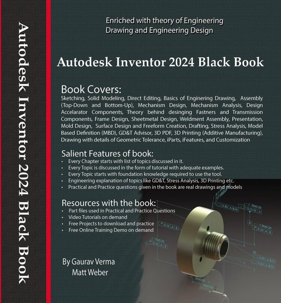 Autodesk Inventor 2024 Black Book (ebook), Matt Weber | 9798223778165 | Boeken | bol