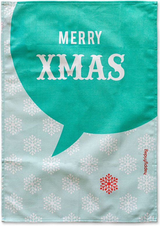 Set van 2 theedoeken Noël | Happy Friday | bol