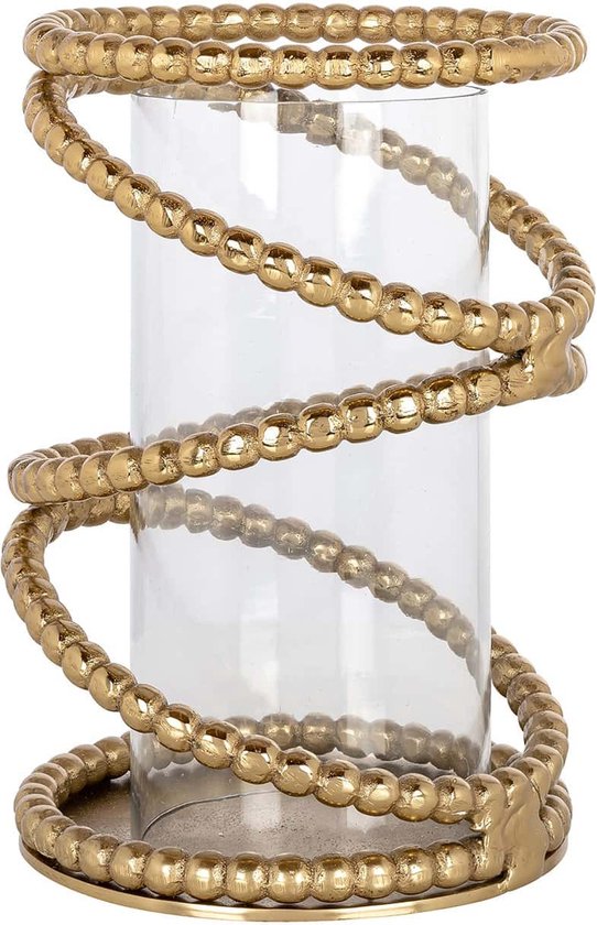 Richmond Windlicht Jaden Klein Brushed Goud | bol