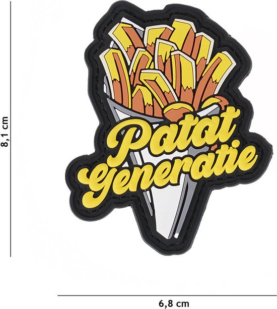 Embleem 3D PVC Patat generatie | bol