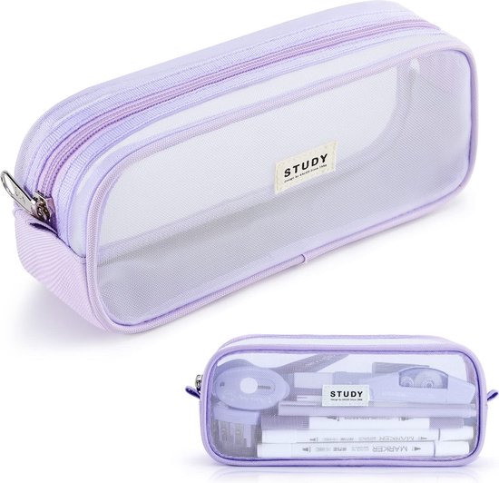 Etui tienermeisjes, groen, groot etui, school, gekleurd etui ...