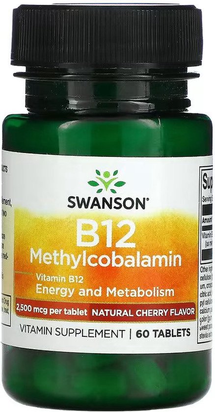 Vitaminen - Vitamine B12 - 2500mcg - 60 Tablets - Swanson - | bol