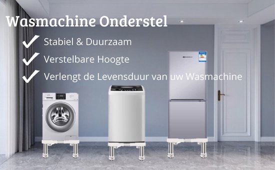 Thuys Wasmachine Verhoger - Onderstel - Verstelbaar in hoogte - 200kg ...