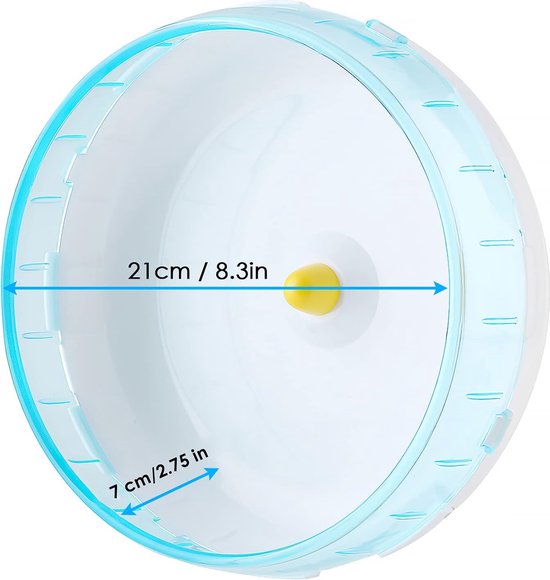 Hamster loopwiel 21 cm voor huisdiermuis gerbil ratten - Stil oefenwiel speelgoed | bol