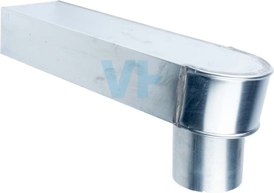 Zinken Stadsuitloop | Ø100 mm | 60X100 mm | Met Rand | bol