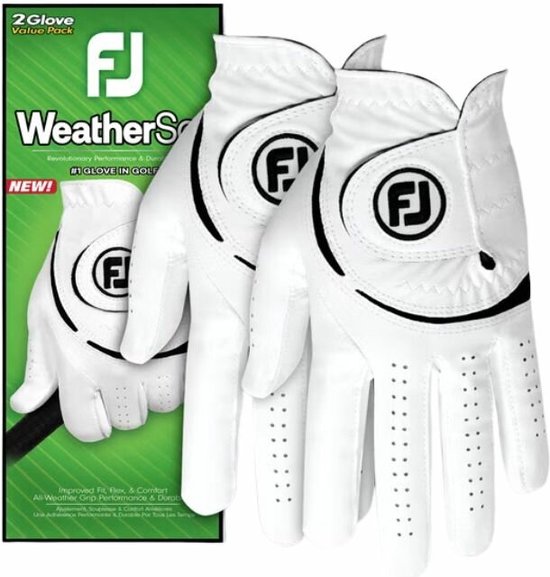 Footjoy Weathersof handschoen heren 2 Pack 2024 Maat S | bol