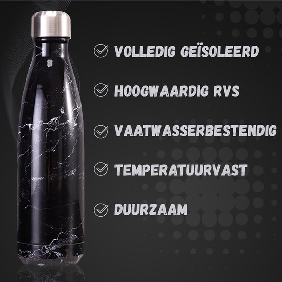 Hup. - RVS Drinkfles - Waterfles 500ml - Hip Design – BPA- & Lekvrij ...