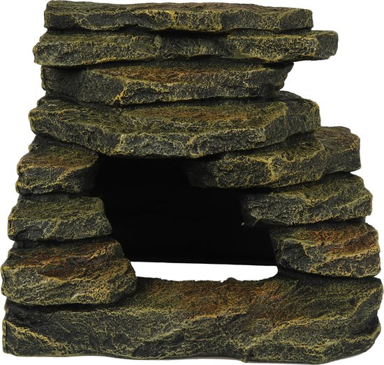 Terra Della - Aquariumdecoratie - Reptielen - Hoeksteen M - 18,5x18 ...