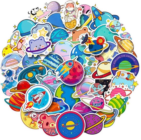 Pakje Stickers - Ruimte en Planeten | bol