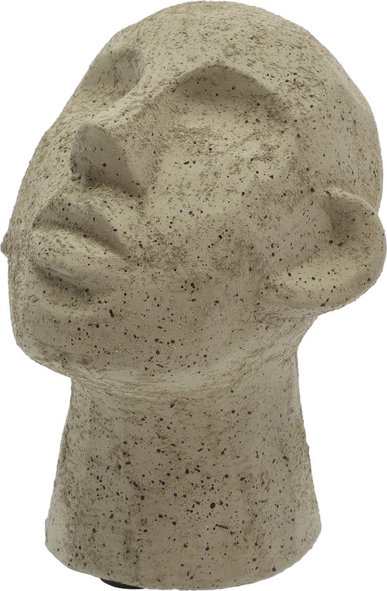 Villa Collection Talvik Beeldje Hoofd 16 x 18 x 23 cm Licht Olijfgroen ...
