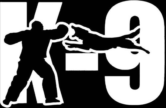Grote Sticker K-9 15x10cm- KNPV - Politiehond - Hondensport - KPNV - K9 ...