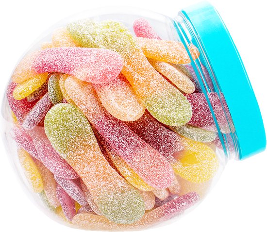 zure grote fruittongen - zuur snoep - 900g | bol