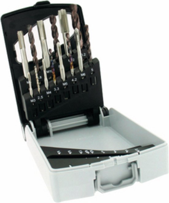 Tap set - boren - Draadsnij set - Boor set - Snij set - 14 Delig | bol