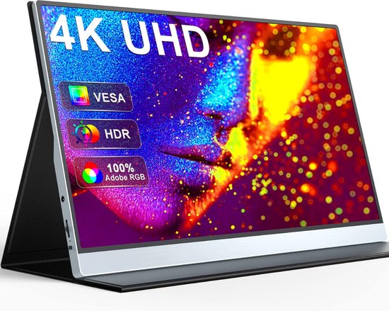 4K Draagbare Monitor voor Laptop – Portable Monitor 15,6 Inch ...