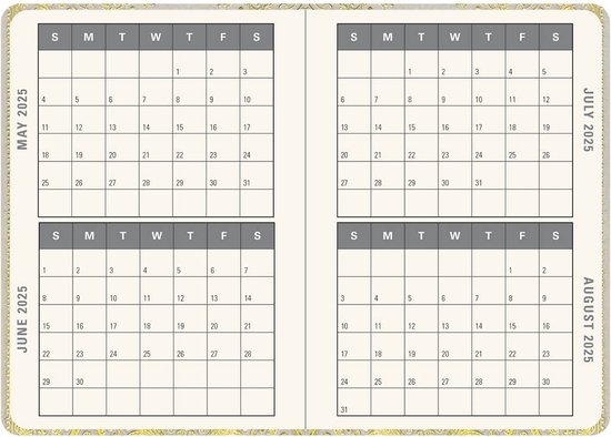 "2025 Gilded Ivory Weekly Planner (16 Months, Sept 2024 to Dec 2025)" | bol