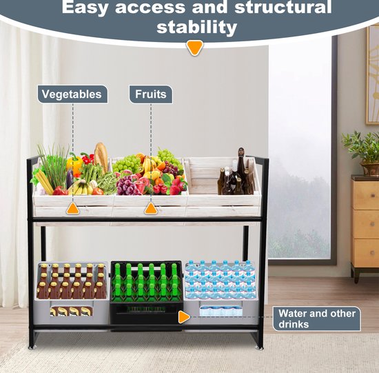 1X Krattenrek Drankkistenrek Bierrek onafhankelijk drankrek ...