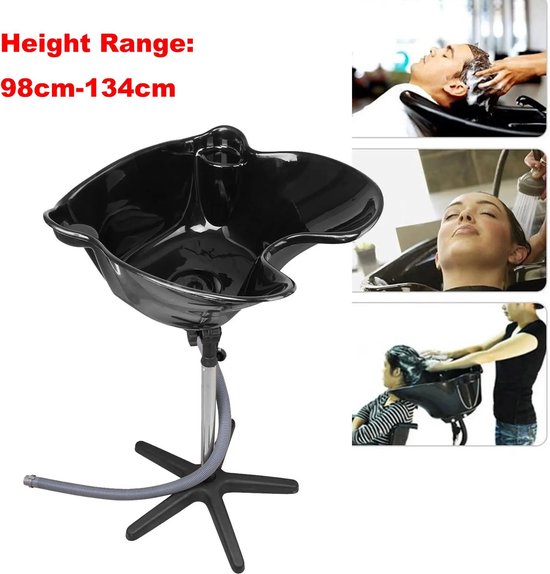 Naiz® - Mobiele wasbak kappers - Kapsalon - Zwart | bol