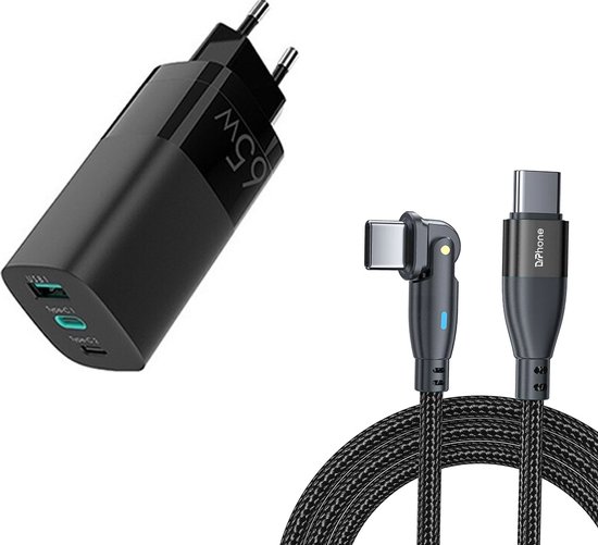 DrPhone HaloPro - ProCharge C2C Ultra & HALO12 65W Snellader - 3-Poorts ...