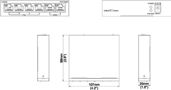 JL - UNV intercom systeem, set met binnen-, buitenpost en switch | bol