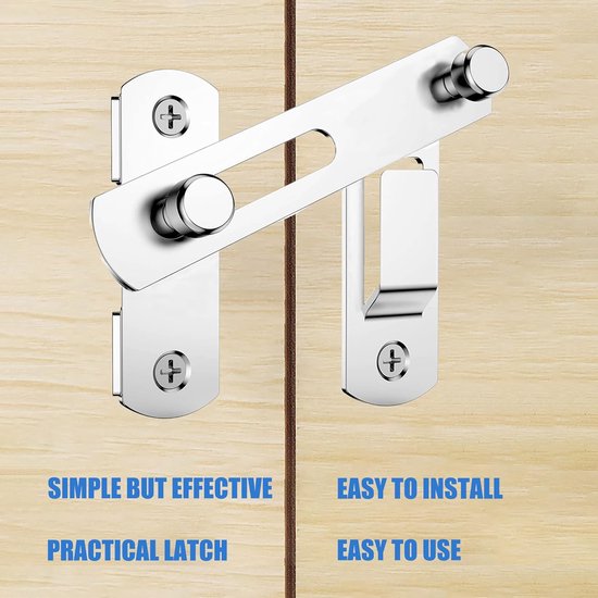 Schuifdeuren deurslot, roestvrij stalen poortvergrendeling Flip Slide ...