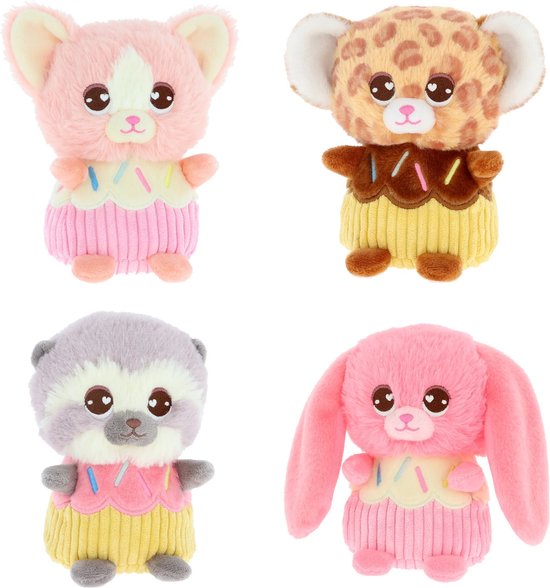 Keel Toys - Bakery - 4 geurende Cupcake Knuffels - 12 cm | bol