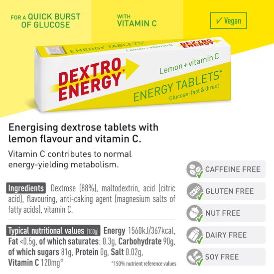 Dextro Tabletten Citroen - 24 Stuks - Voordeelverpakking | bol