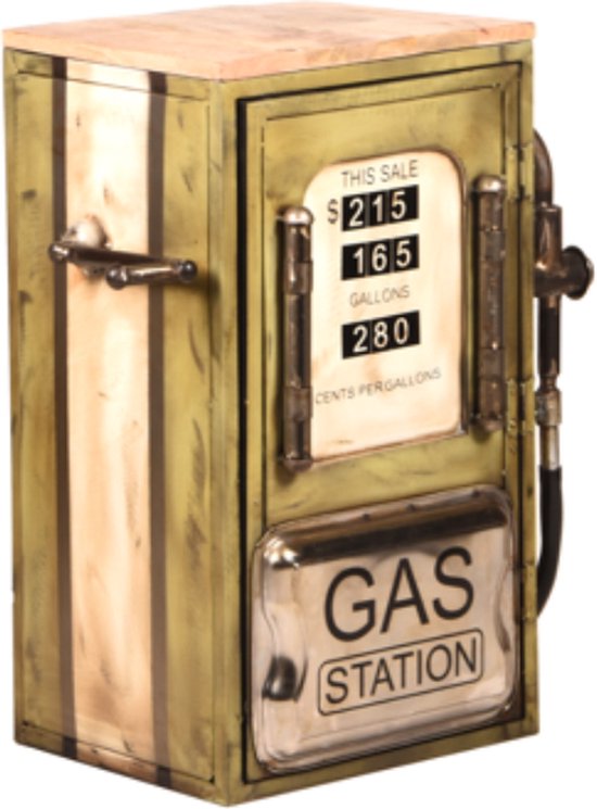 Sidetable Vintage gas station | bol