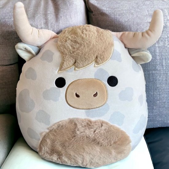 Klikkopers® - Kawaii knuffel - Squish Knuffel - 30 cm - Stier - Squishy ...