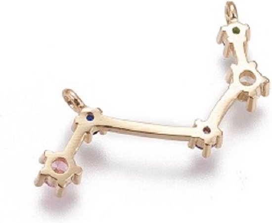 Sterrenbeeld Ram / Aries tussenstuk (center-piece) voor sieraden, goud ...