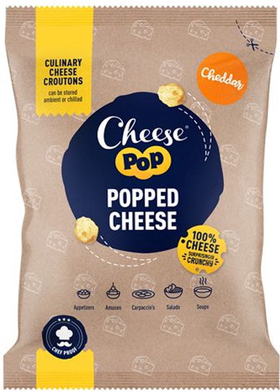 Cheesepop - Gepofte Cheddar kaas - 500g | bol