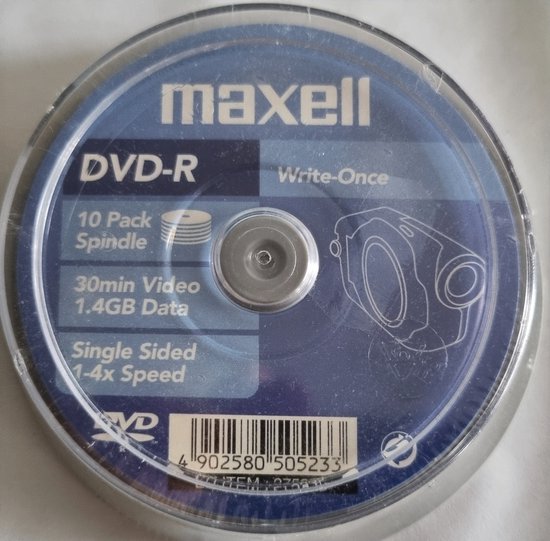Maxell DVD-R 1.4 GB 10 - pk | bol