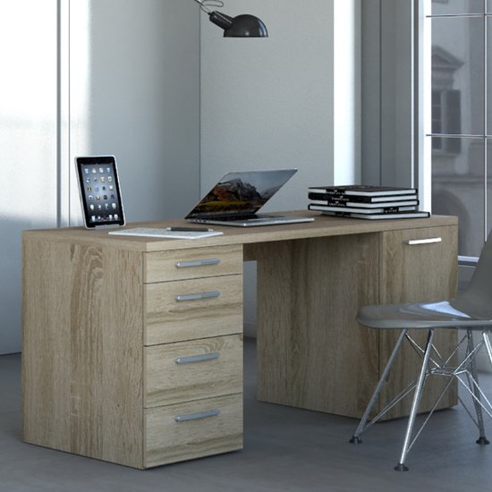 Composad - Bureau - 139 cm - Bruin | bol