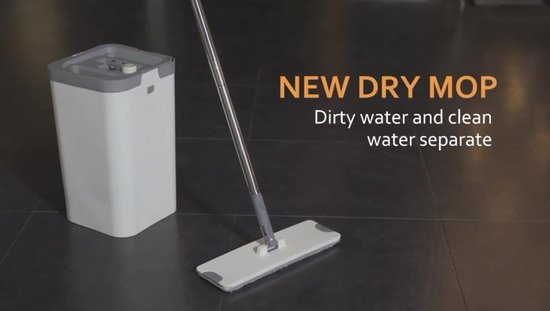 Dweil - Dweilsysteem - Vloerwisser - Emmer met wringer - Vlakke dweil ...