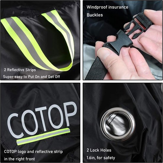 Waterdichte fietshoes, 210T nylon/210D Oxford-nylonweefsel, regenbescherming voor... | bol