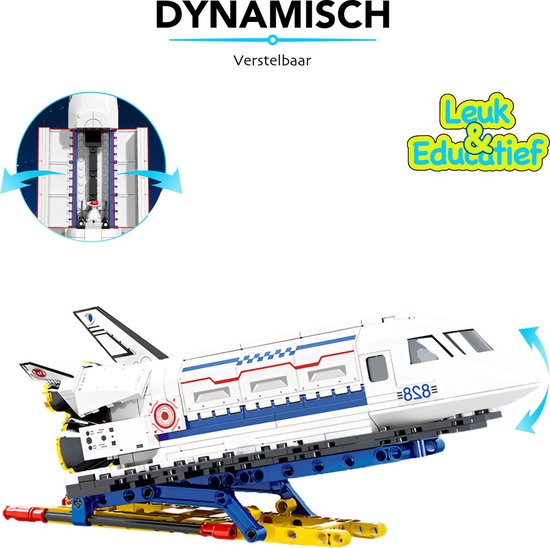 Space Shuttle Ruimteschip Speelgoed Set Geschikt Voor LEGO - Vanaf 6 ...