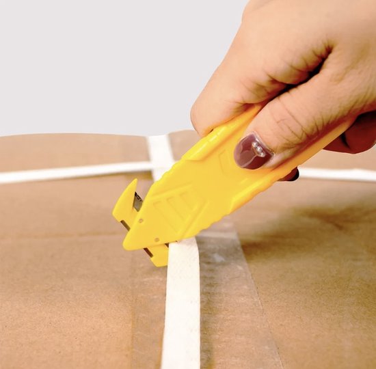 Kartonmes - Kartonsnijder voor pakketjes - Veiligheidsmes met dubbele ...