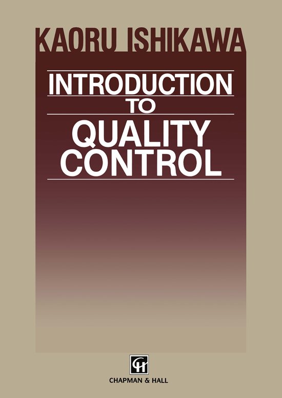Introduction to Quality Control, Kaoru Ishikawa | 9789401176903 ...