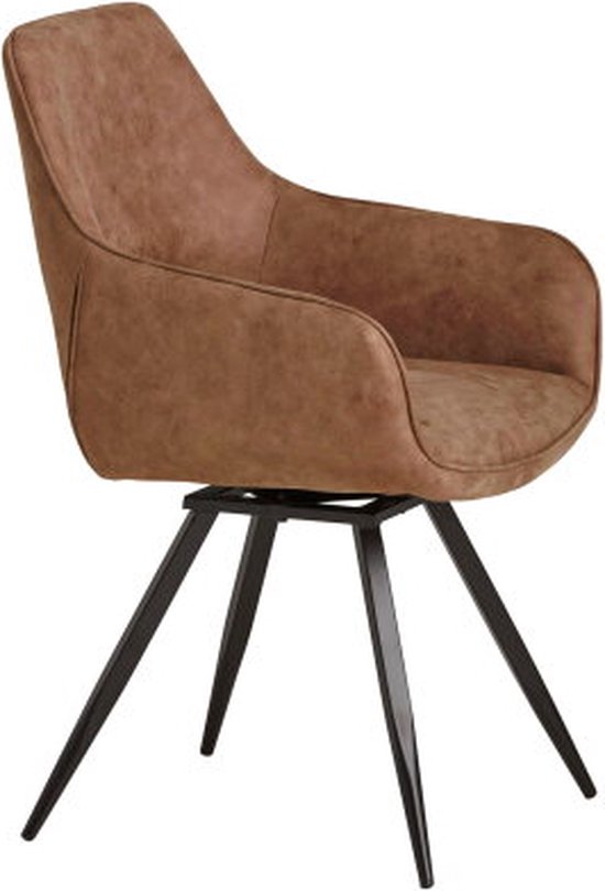 Eetkamerstoel Dante - Micro Tan | bol