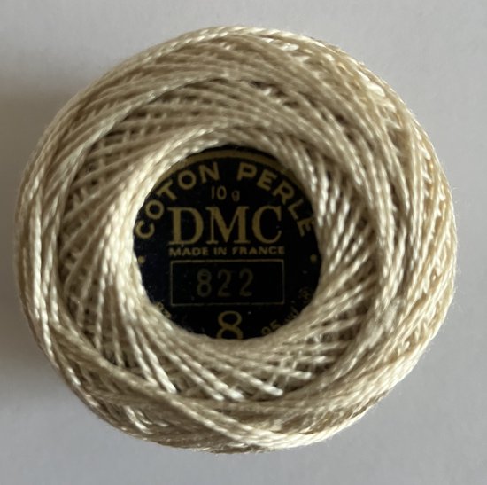 DMC cotton perle dikte 8 10 gram 822 | bol