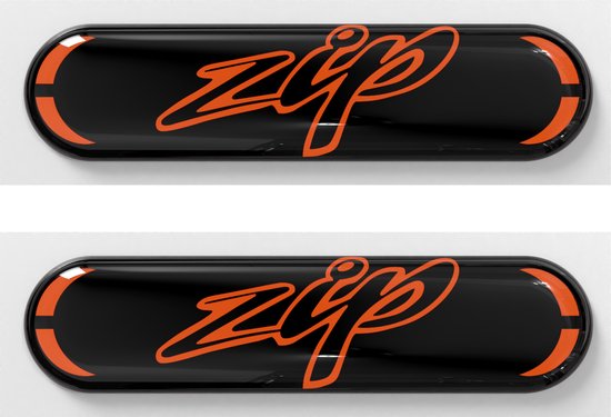 3D Reflector Oranje - Piaggio Zip - Zelfklevend - Set van 2 Reflectoren ...