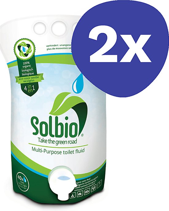 Solbio Biologisch Toiletvloeistof Mobiele Toiletten (2x 1600ml) | bol