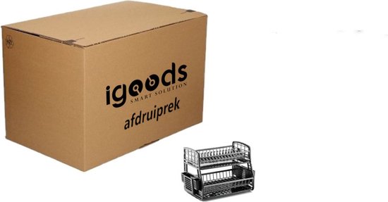 Igoods Afdruiprek - 2-laagse Afdruiprek - Afwas Druiprek - Droogrek ...