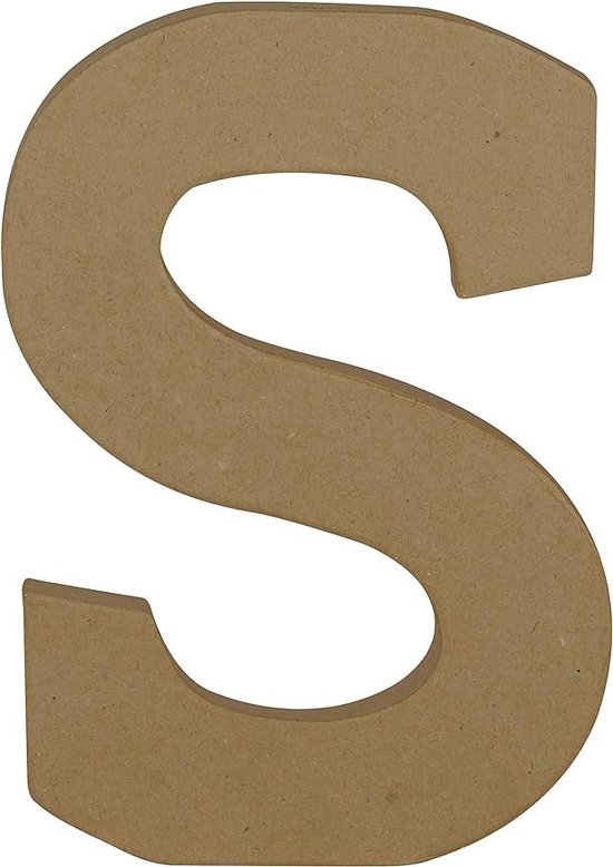 Decopatch Letter - 20 cm - Papier marche - Letter S | bol