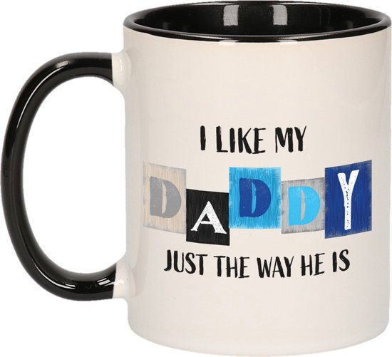 Bellatio Decorations Cadeau koffie/thee mok voor papa - zwart - de liefste - keramiek... | bol