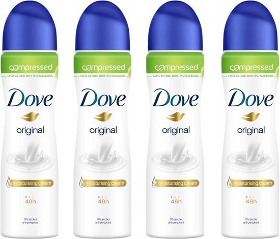 Dove Deo Spray Compressed 4 x 75 ml | bol