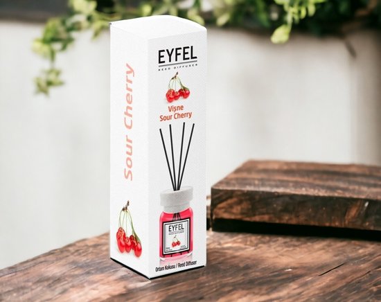 EYFEL PERFUME - Geurverspreider Sour cherry 120 ml - Heerlijke Geurverspreider -... | bol