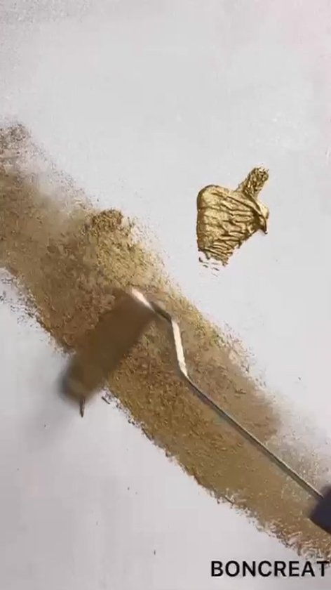 RAW Metal Paint Gold - Stoere Metal Look Verf voor wanden - Waterbasis ...