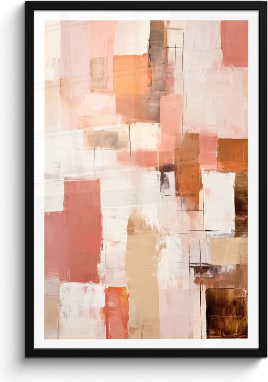 Fotolijst inclusief poster 60x90 cm - Abstracte kunst - Foto in kader ...